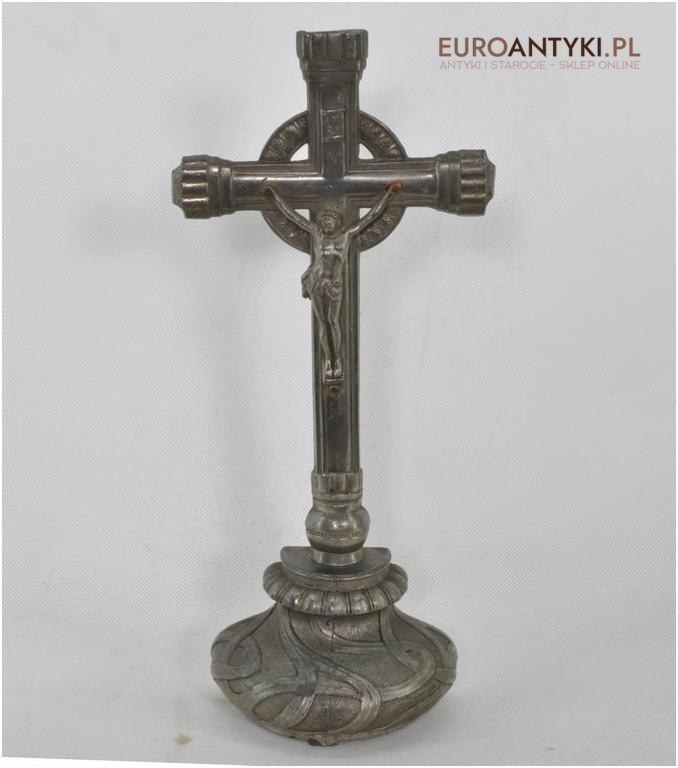 KRZYZ KRZYZYK Z JEZUSEM INRI KRUCYFIKS JEZUS ANTYK - EuroAntyki